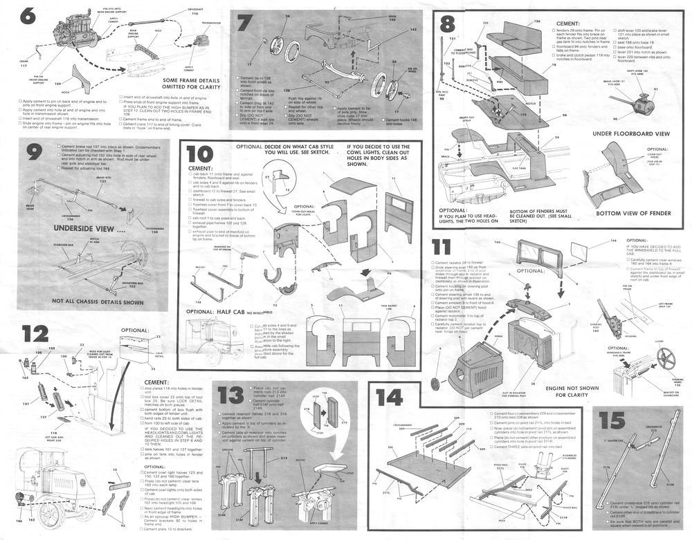 Photo: 1926 MACK BULLDOG DUMP TRUCK MONOGRAM Instructions sheet side 2 ...