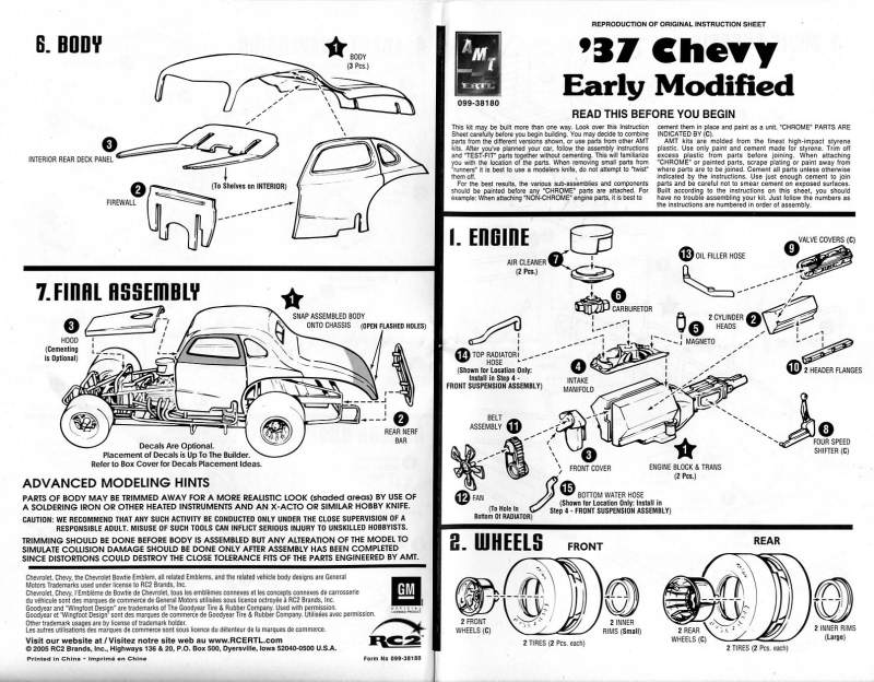 Photo: 1937 Chevrolet Early Modified Page 1 | AMT '37 Chevy Modified ...