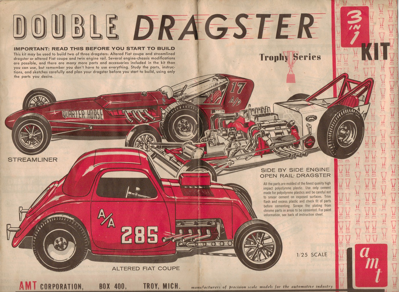 Photo: File | AMT Double Dragster Streamliner and Fiat #T-161 200 album ...