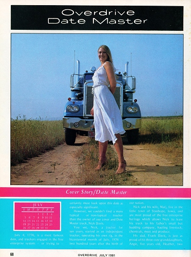 07 Overdrive Magazine July 1981 album | Dutch Model Truck Club | Fotki ...