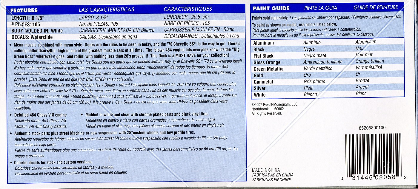 Photo: img783 | REVELL '70 Chevelle SS DONKS album | DRASTIC PLASTICS ...