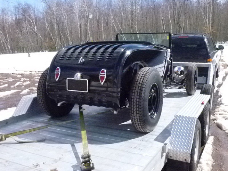 Photo: Ray's Model A On Deuce Rails (3) | RACE CAR TRAILERS,HAULER'S ...