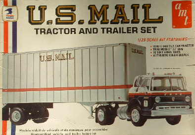 Photo: Ford US mail tractor and trailer AMT T-549 | PK8402 US Mail ...