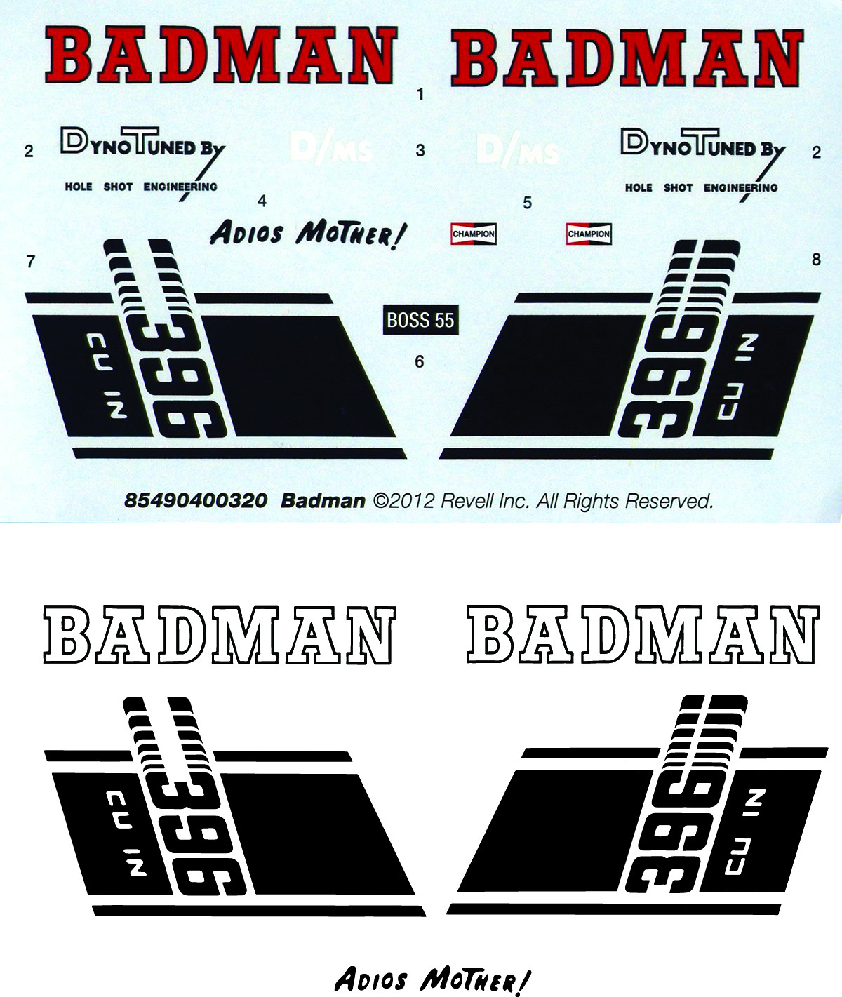 Photo: Badman decals | Model Parts Blueprints album | New York Speed ...
