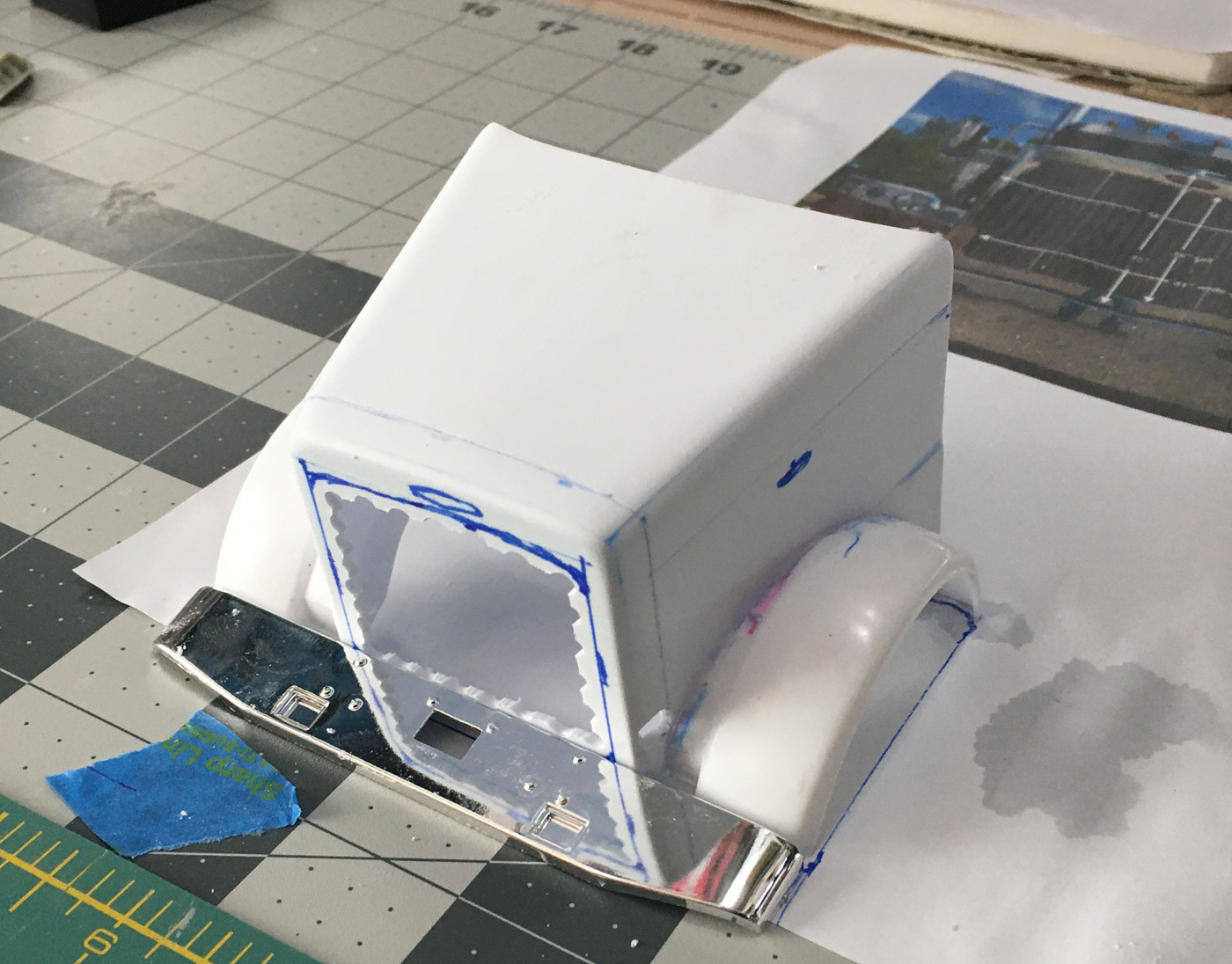 Photo: IMG 0447 rough hood and fenders | Peterbilt 589 album | Mackinac359 | Fotki.com, photo ...