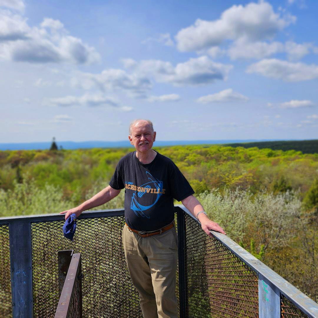 Photo: Brian Stands on the Observation Tower Platform at Mount Davis ...