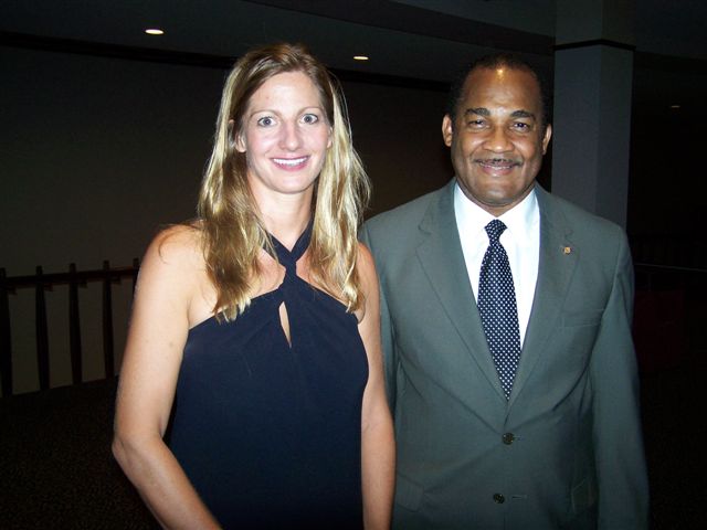 Photo: Kathy Ledvina Board Member of Coastal Heritage Society & Dr. K ...