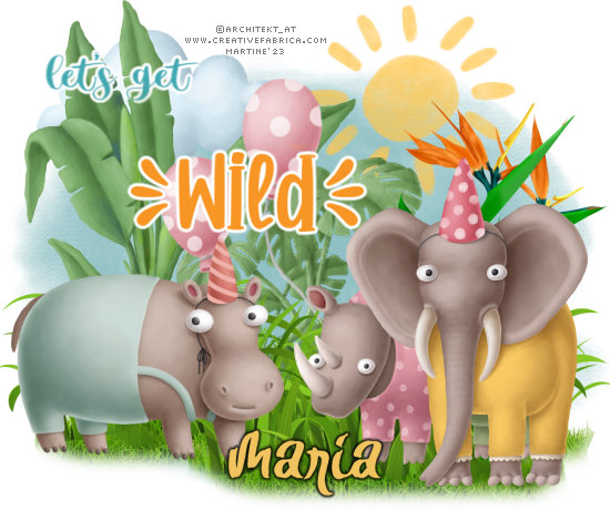 Photo: martinesPaBirthday mf23 Maria | Martine's Pachyderm - Names ...