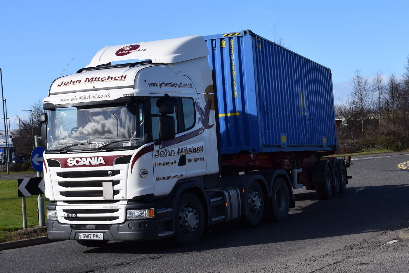 Photo: SM17PWJ Scania G410 no. 483 | Mitchell, John, Grangemouth album ...