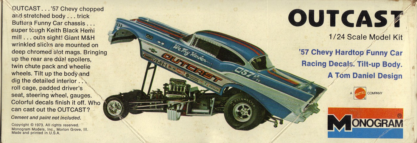 MONOGRAM OUTCAST '57 Chevy Funny Car #8284-0270 album | DRASTIC ...