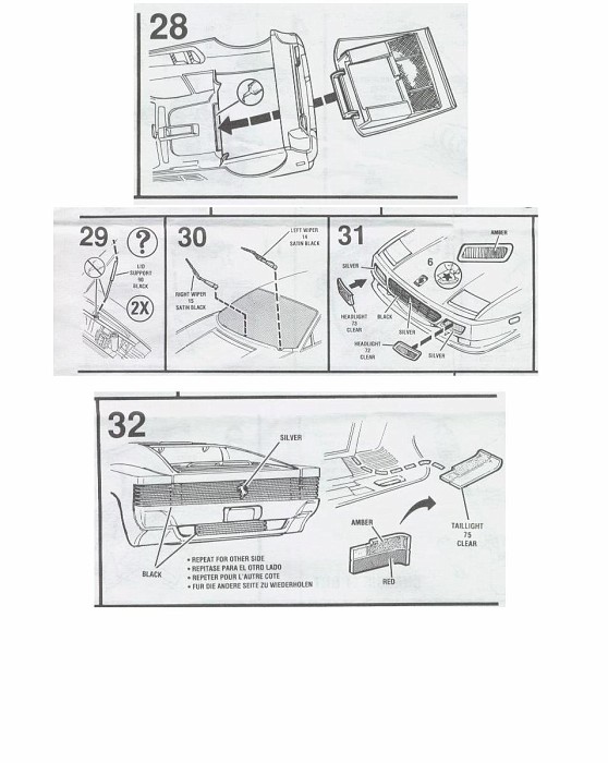 Photo: Sheet 7 | Monogram #2435-2910 Ferrari Testarossa 512TR ...