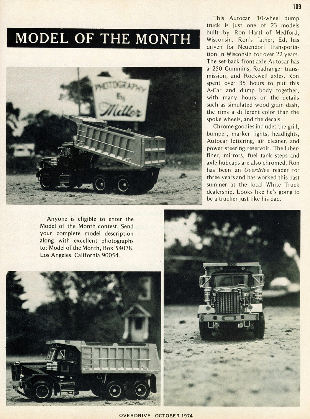 Photo: October 1974 Model of the Month | 10 Overdrive Magazine October ...