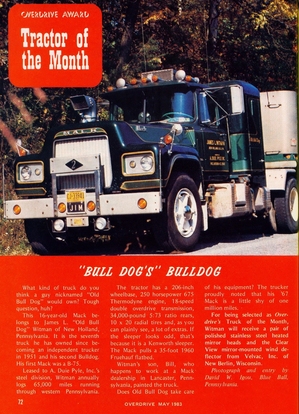05 Overdrive Magazine May 1983 album | Dutch Model Truck Club | Fotki ...