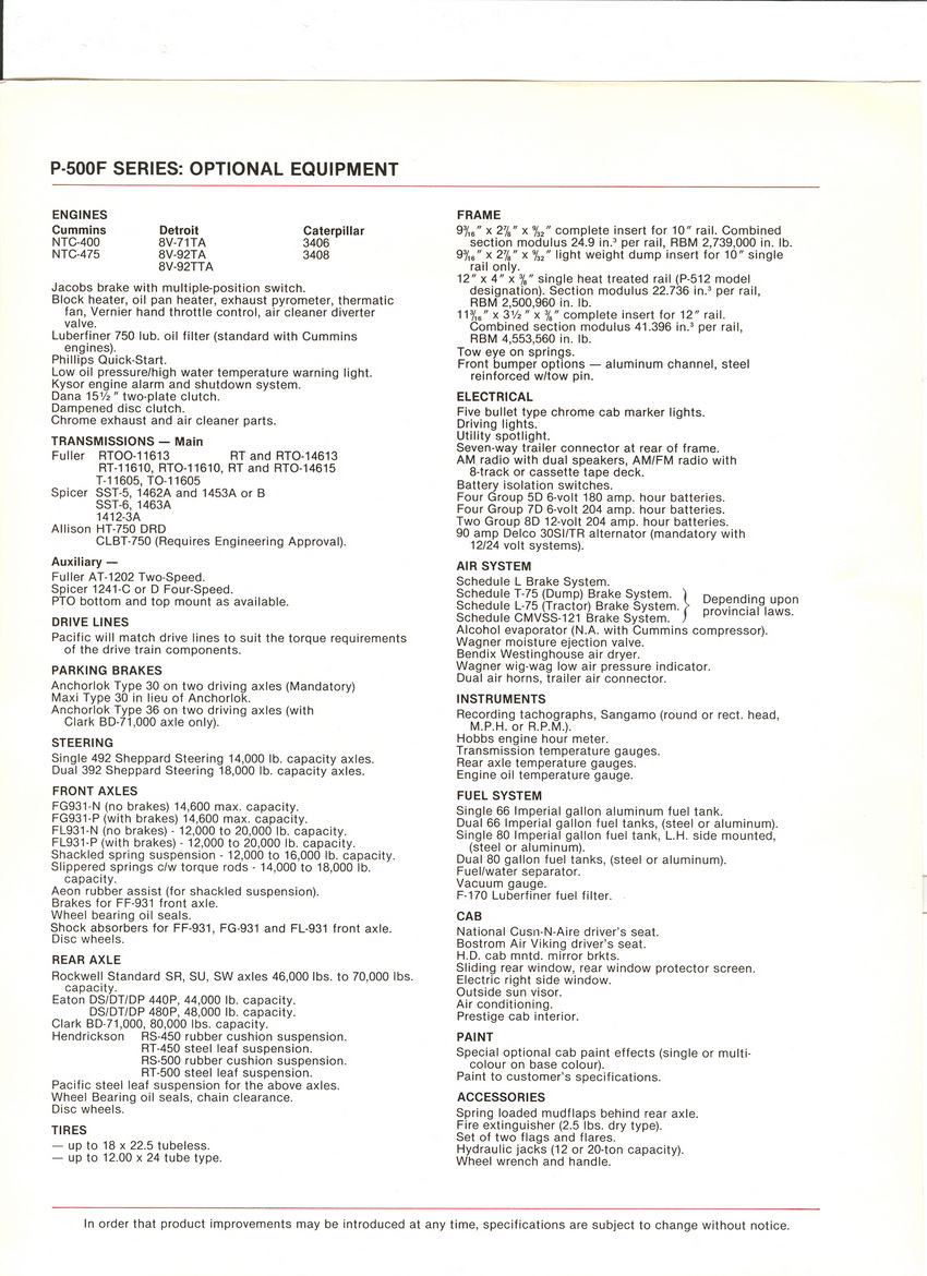 Photo: pacific6 resize | Pacific P500F album | Dutch Model Truck Club ...