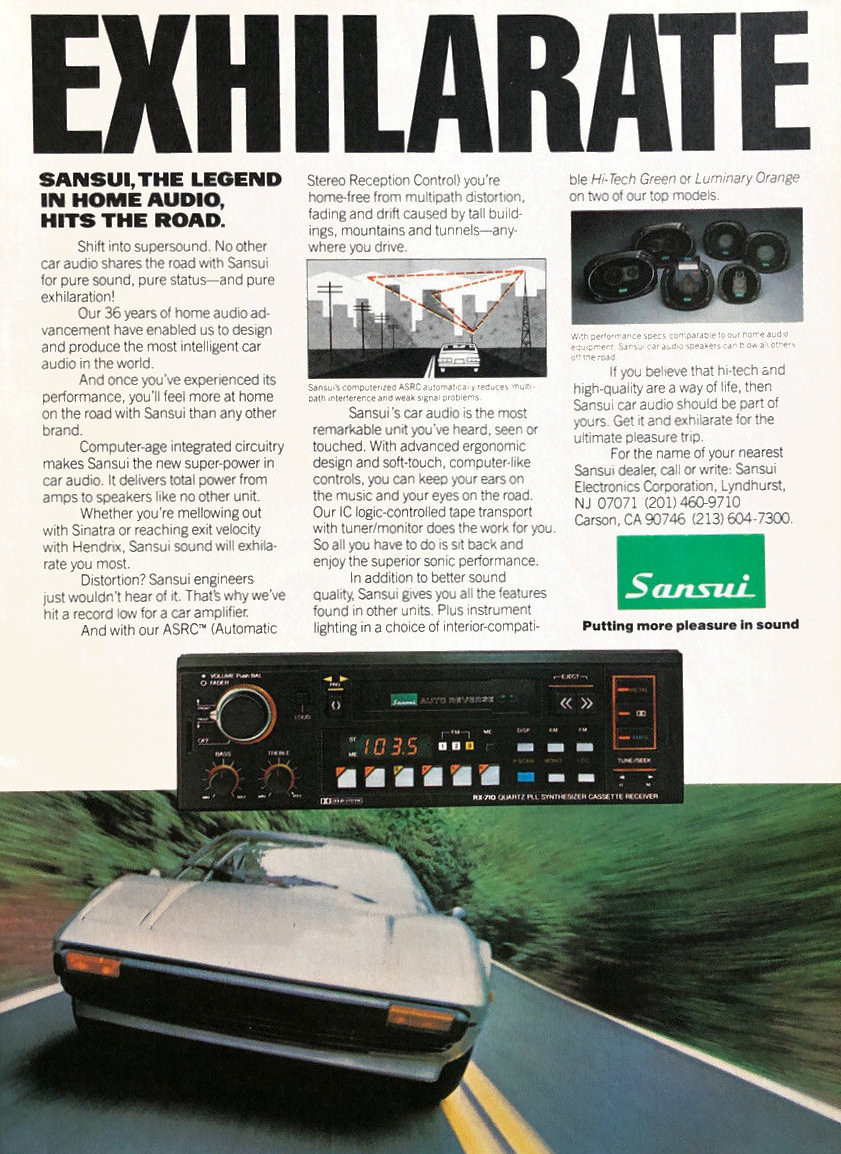 Photo: Sansui 01 | Vintage Car Audio Advertising album ...