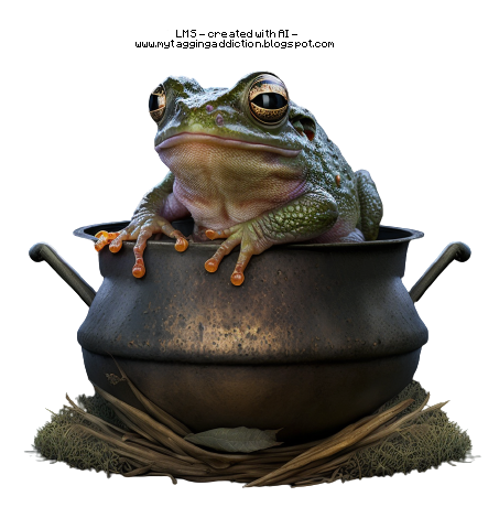 Photo: frog with cauldron 2 LMS | Halloween album | LindasTags | Fotki ...