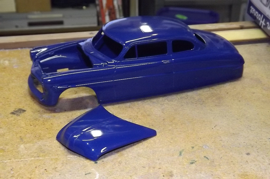 Photo: Tamiya TS-15 Blue | Moebius Hudson Hornet -- Completed album ...