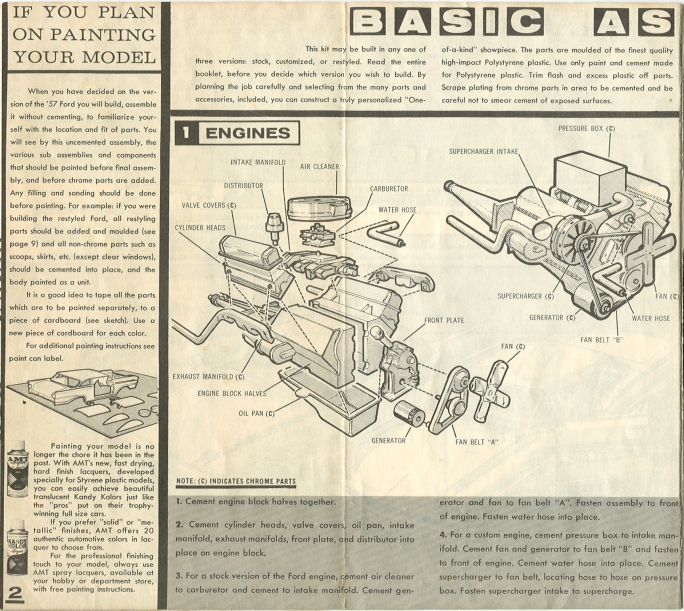 Photo: T157 ins2s | AMT 1957 Ford Fairlane 500 #T157 album | DRASTIC ...
