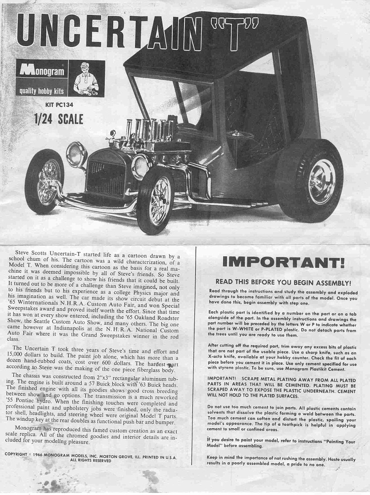 Photo: t | MONOGRAM Uncertain T #PC134 album | DRASTIC PLASTICS MODEL ...