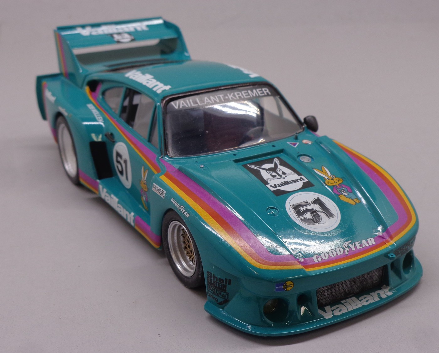 Photo: AMT Porsche 935 Tamiya spl Vaillant paint with Indycals decals ...