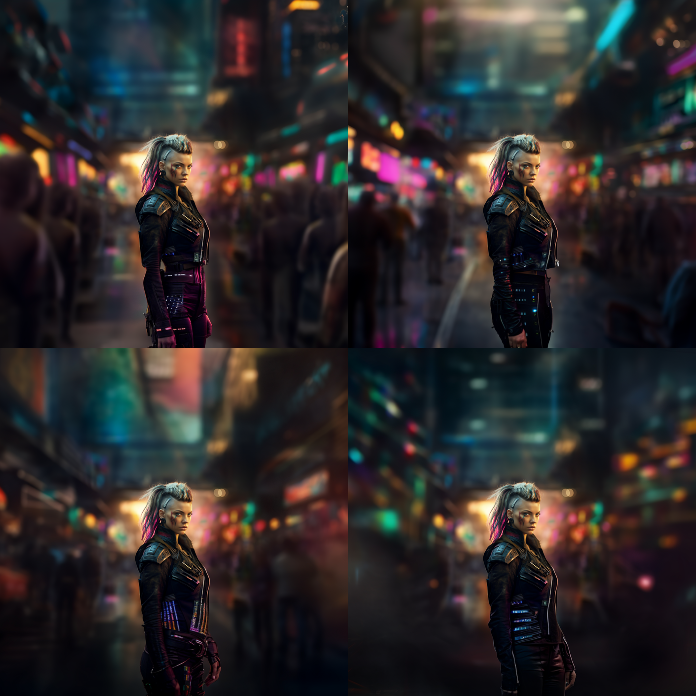 Photo: SprunksMU natalie dormer as a cyberpunk bounty hunter with rain ...