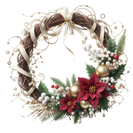 Photo: Christmas Wreath - LR - 11-6-23 (4) | Lori Rhae AI Creations ...