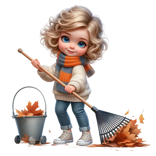 Photo: Rake the Leaves - LR - 11-4-23 (5) | Lori Rhae AI Creations ...