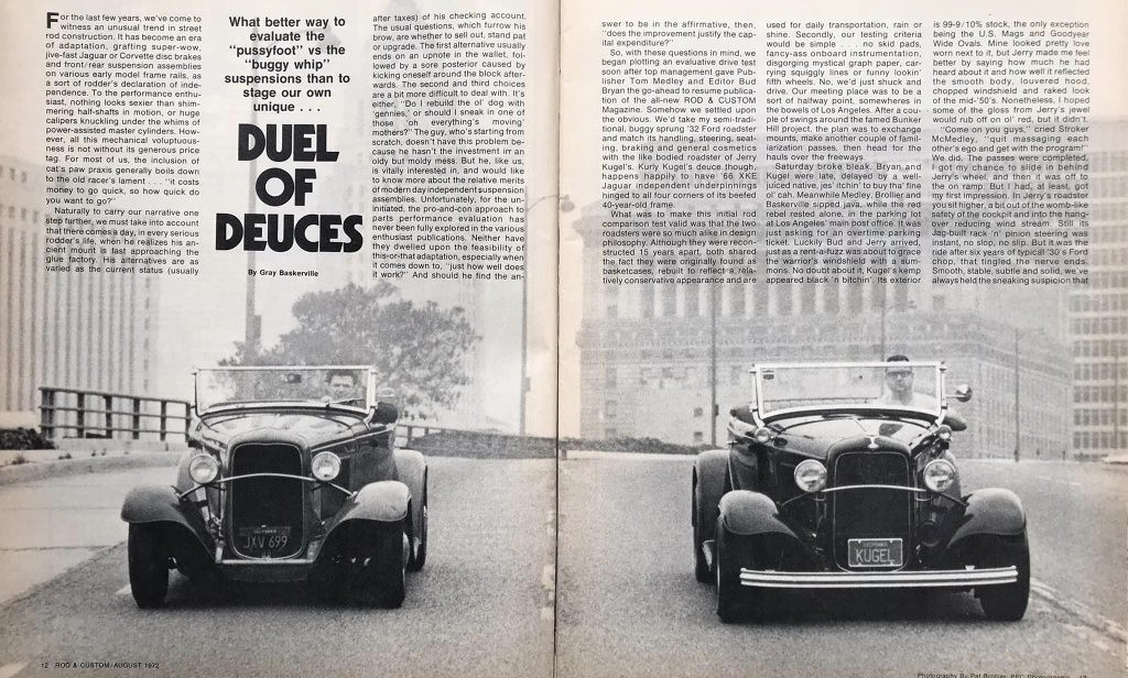 Photo: Roadster test, two icons Gray Baskerville and Jerry Kugel (1 ...